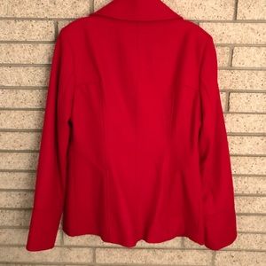 Guess | Jackets & Coats | Guess Red Lightweight Pea Coat | Poshmark